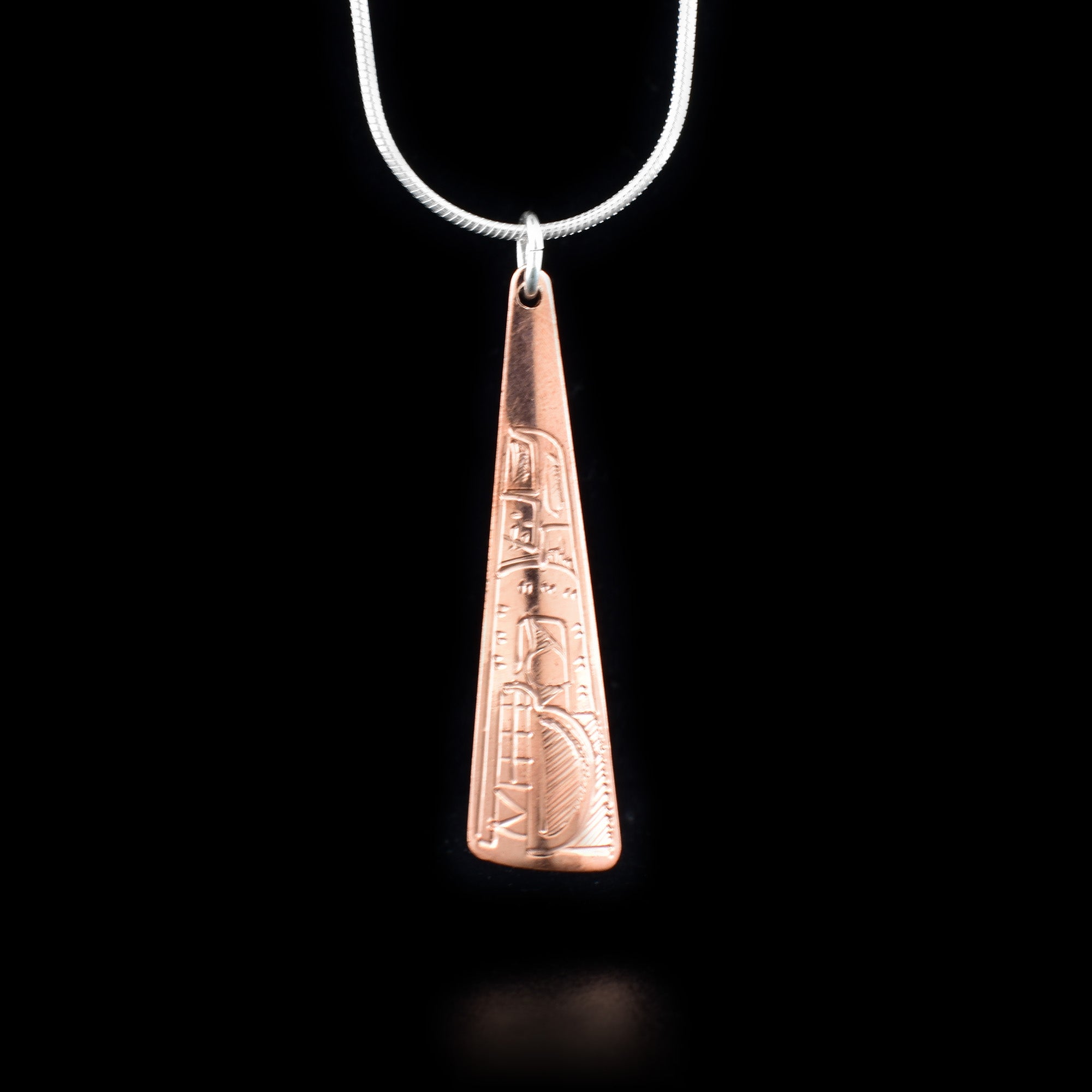 Copper Bear Triangle Pendant | Artina's Jewellery