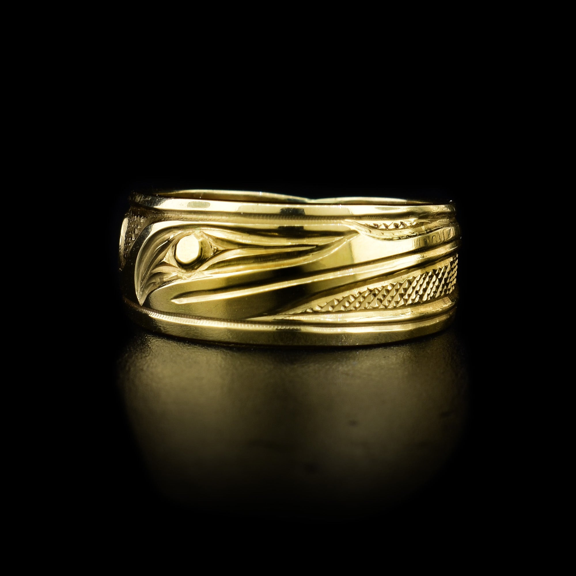 5/16" Hummingbird 14K Gold Ring