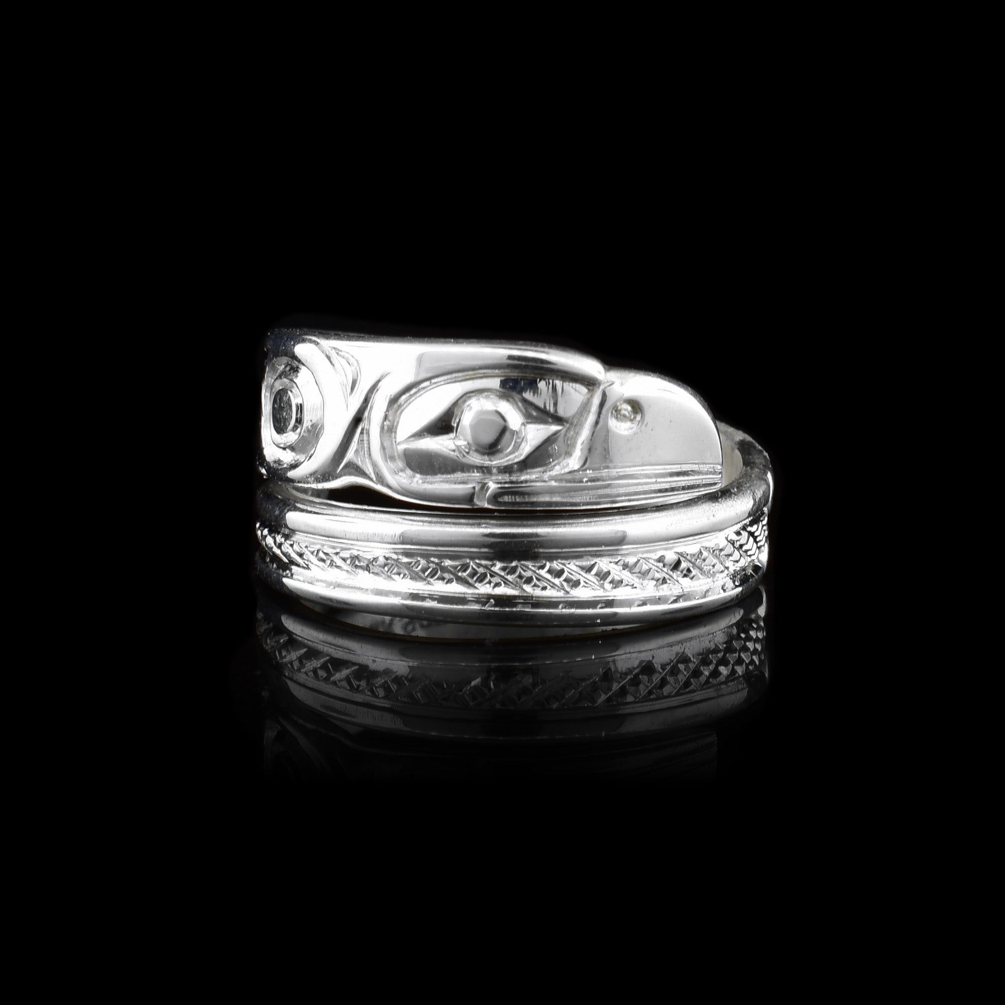 Silver Raven Wrap Ring