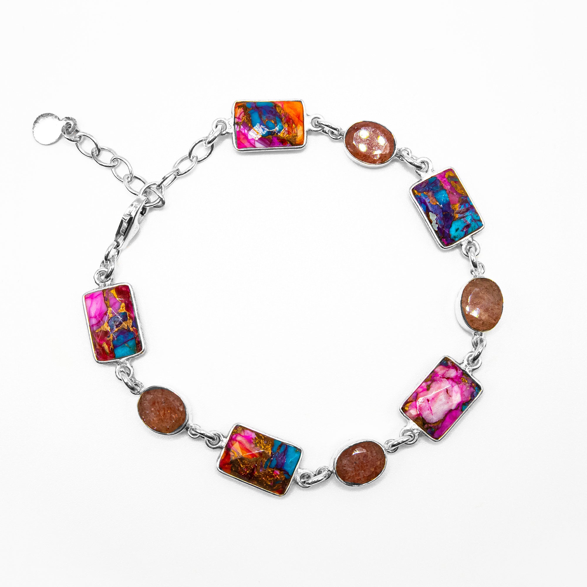 Strawberry Quartz and Oyster Shell Bracelet | Artina's Jewellery