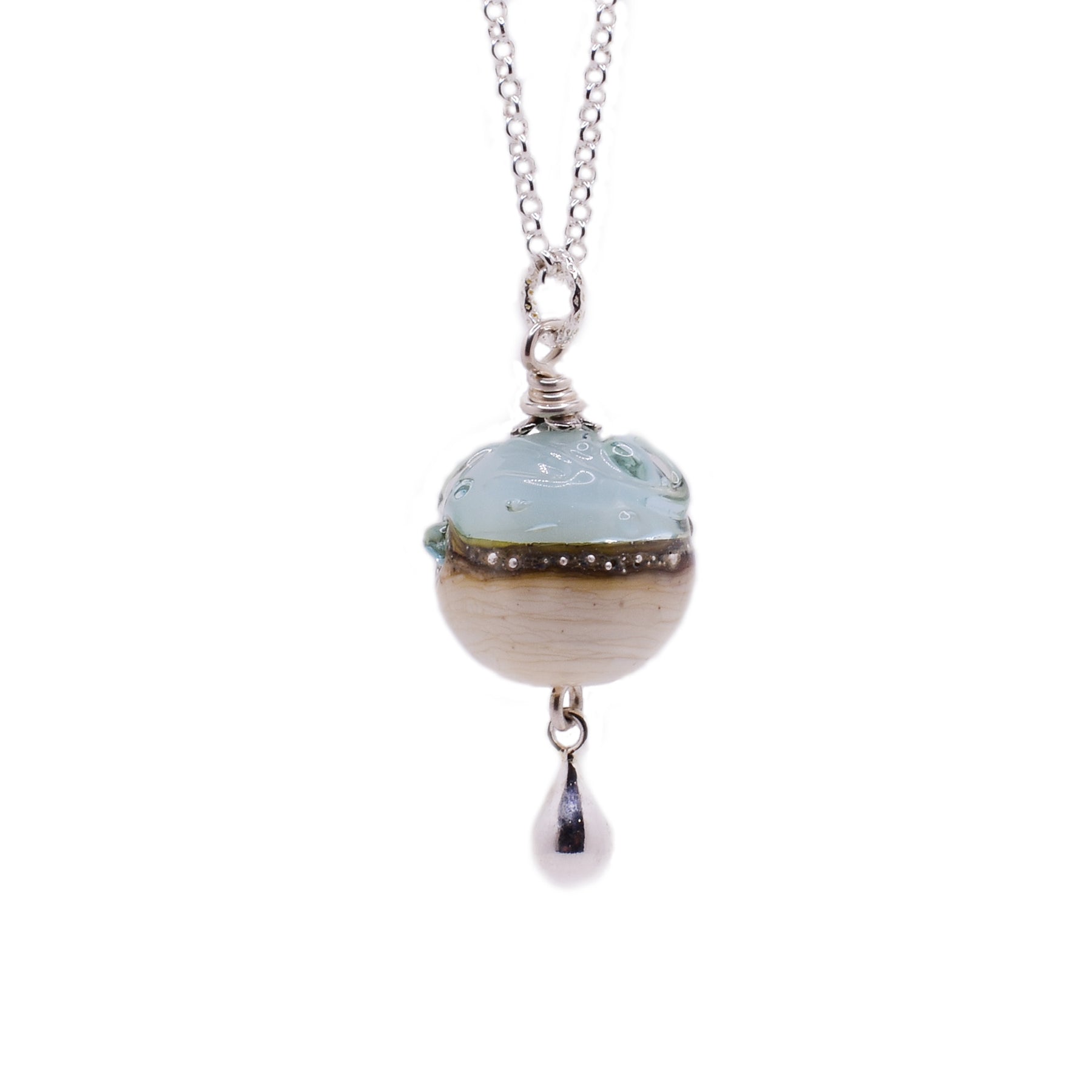 By the Sea Small Glass Bead Necklace | Artina's Jewellery