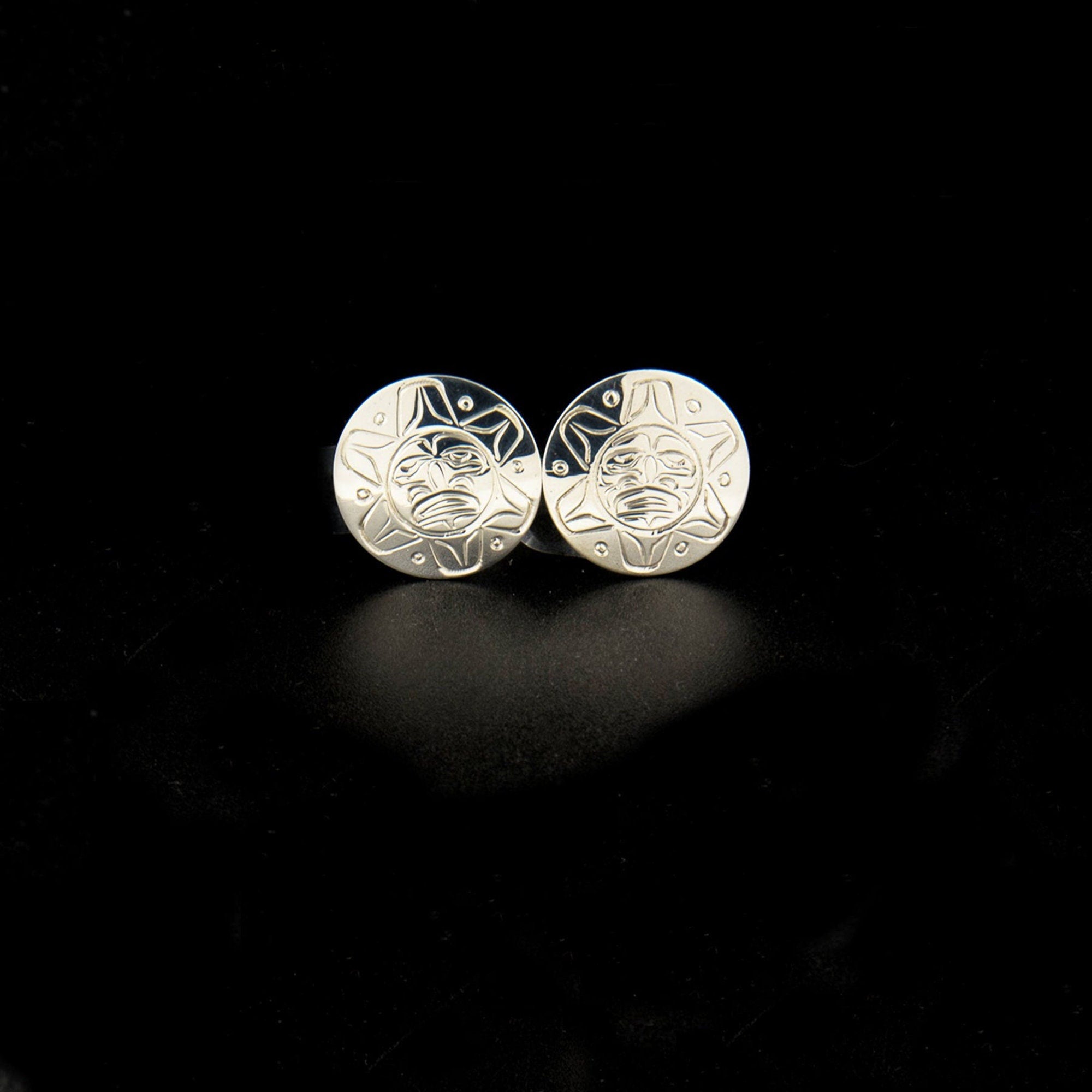 Sterling Silver Sun Cuff Links | Artina's Jewellery